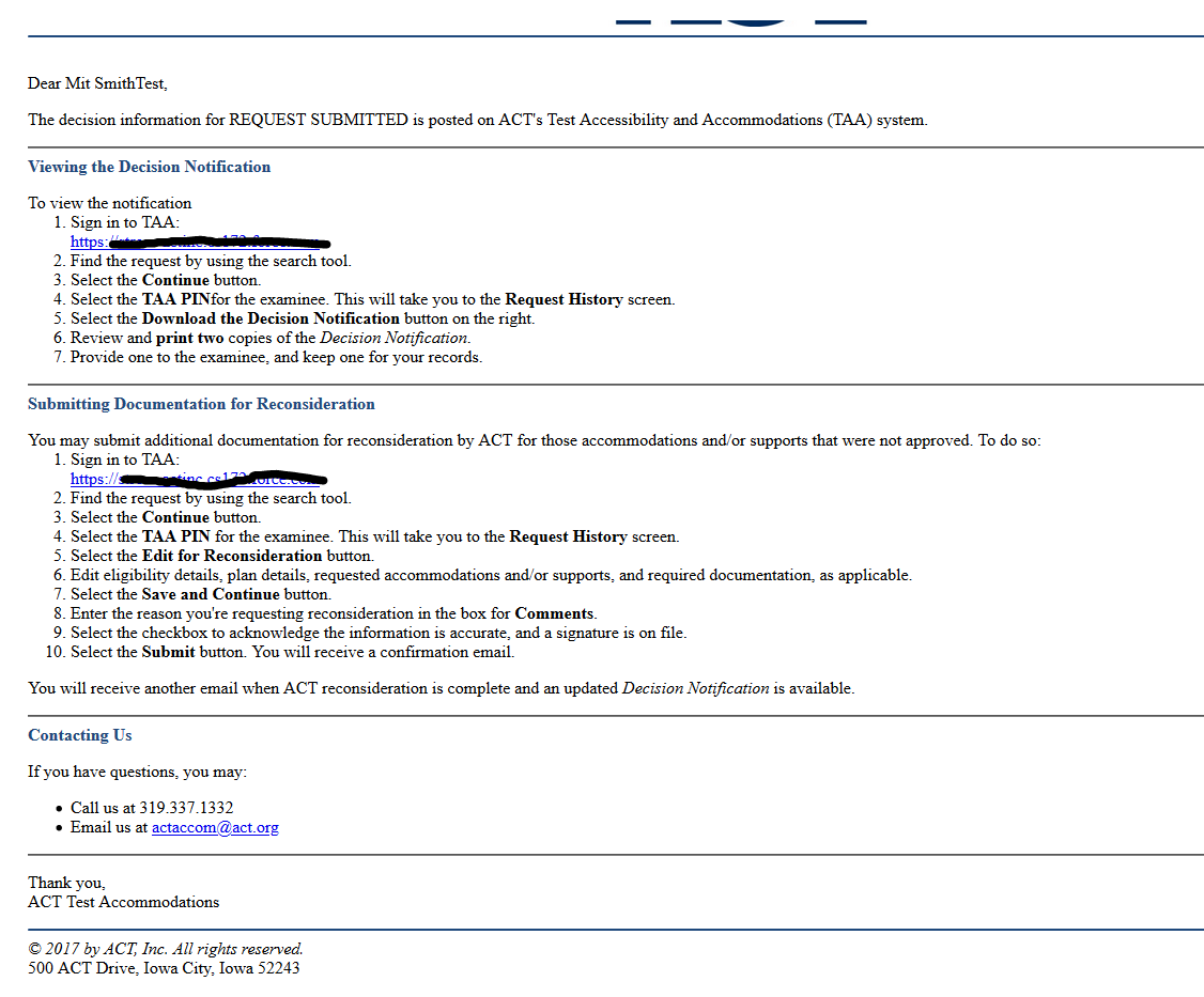 Submitting an Initial Request
