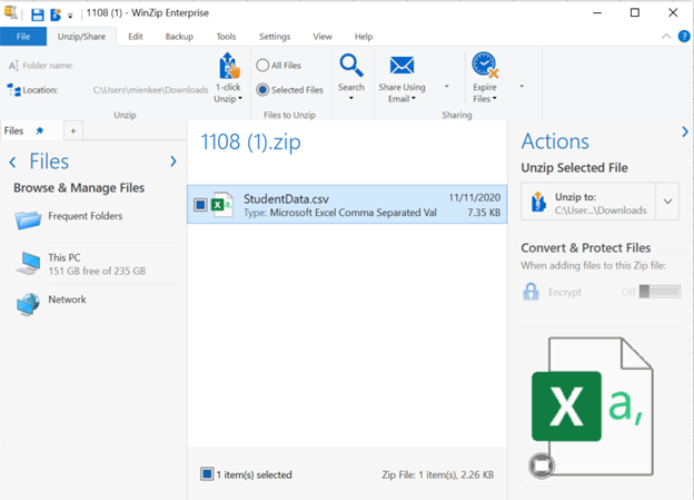 Downloading Data in Online Reporting